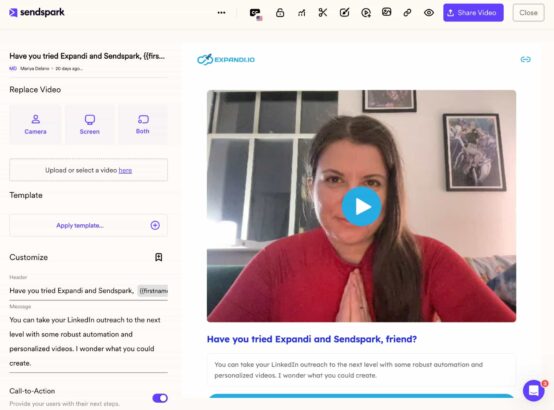 How to Personalize Linkedin Video Outreach with Sendspark and Expandi